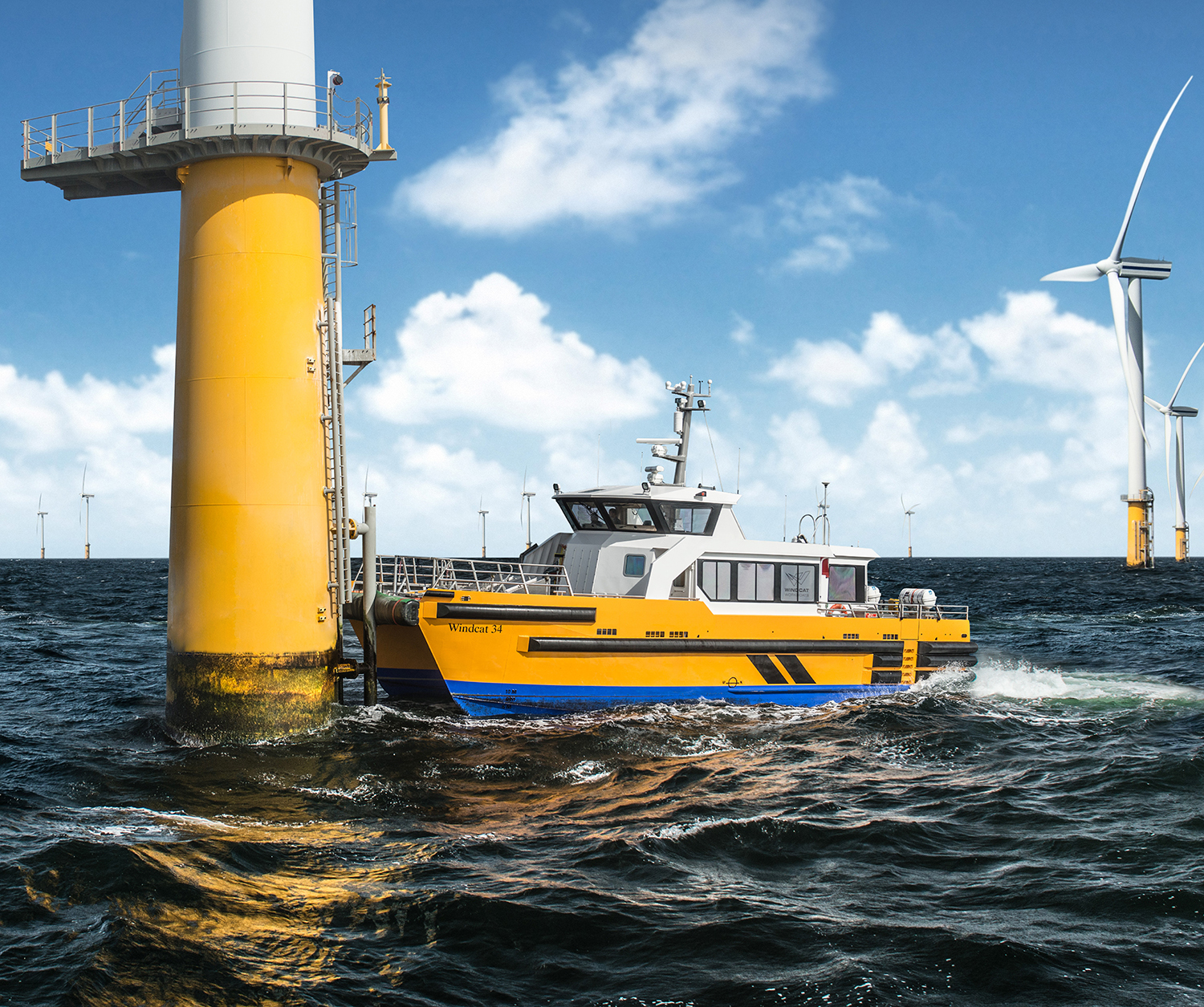 Crew transfer vessel fendering - AIS